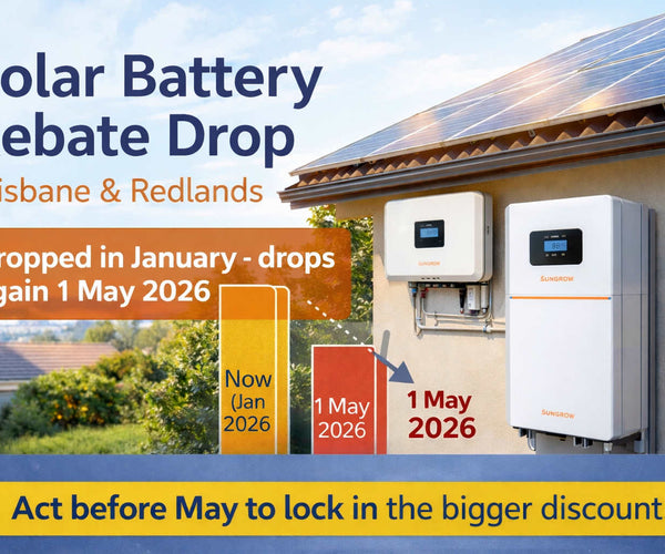 Solar battery rebate update | January 2026 rates | Brisbane & Redlands ...